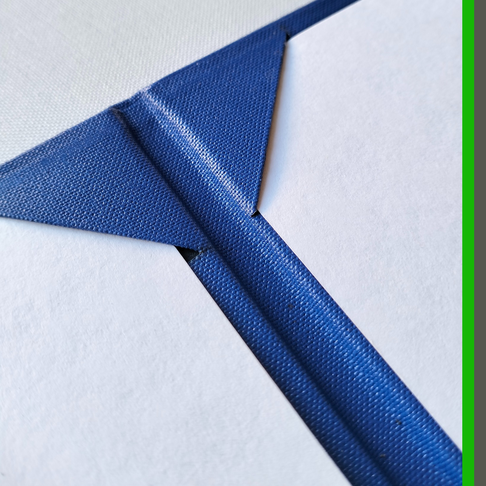 Corner Frame Binding, A5x2, Blue Buckram, BBAA - Bespoke Binders