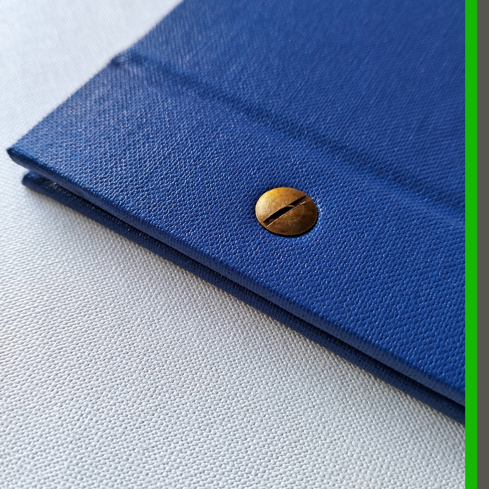 Screw Binding with Plastic Sleeves, A5, Blue Buckram, BBAB - Bespoke ...